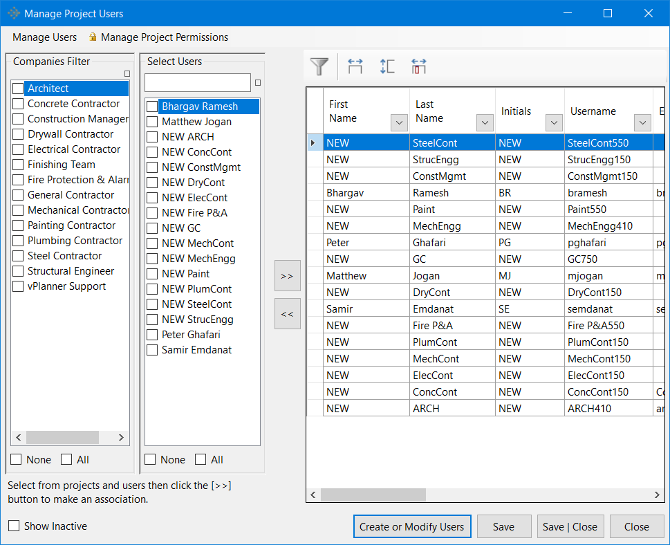 Modifying Existing Users 1937